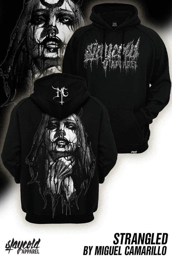 Strangled - Gothic Hoodie by miguelcamarillo